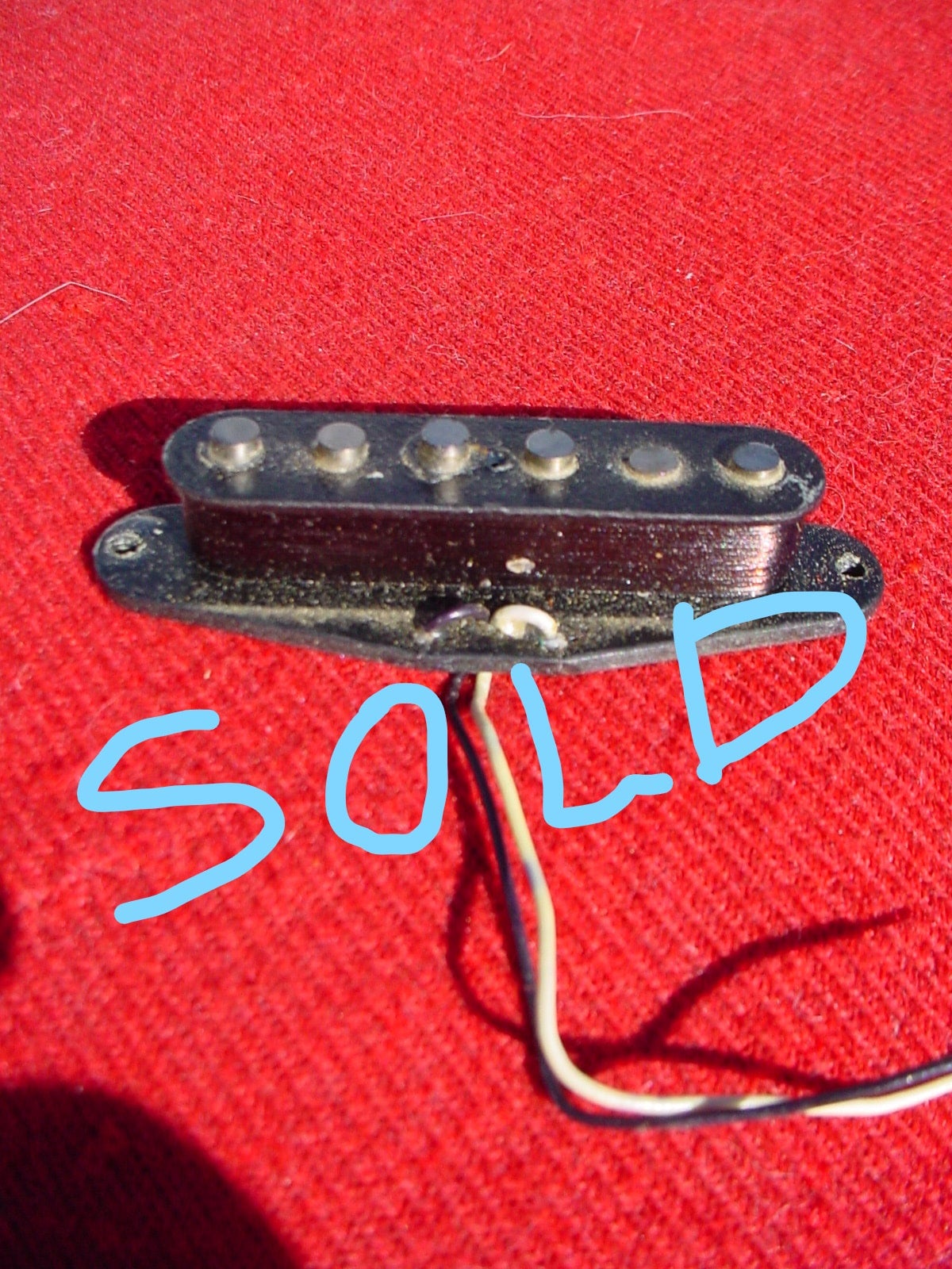 1973 Fender Stratocaster PICKUP rare BLACK bobbin original Vintage ...